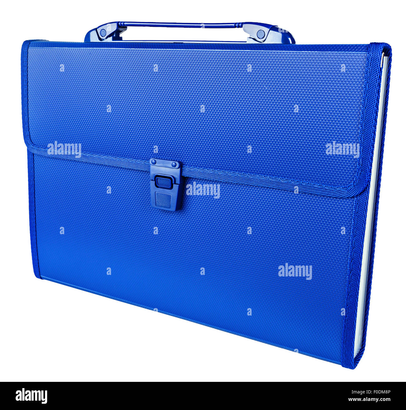 blue briefcase isolated on white background Stock Photo - Alamy