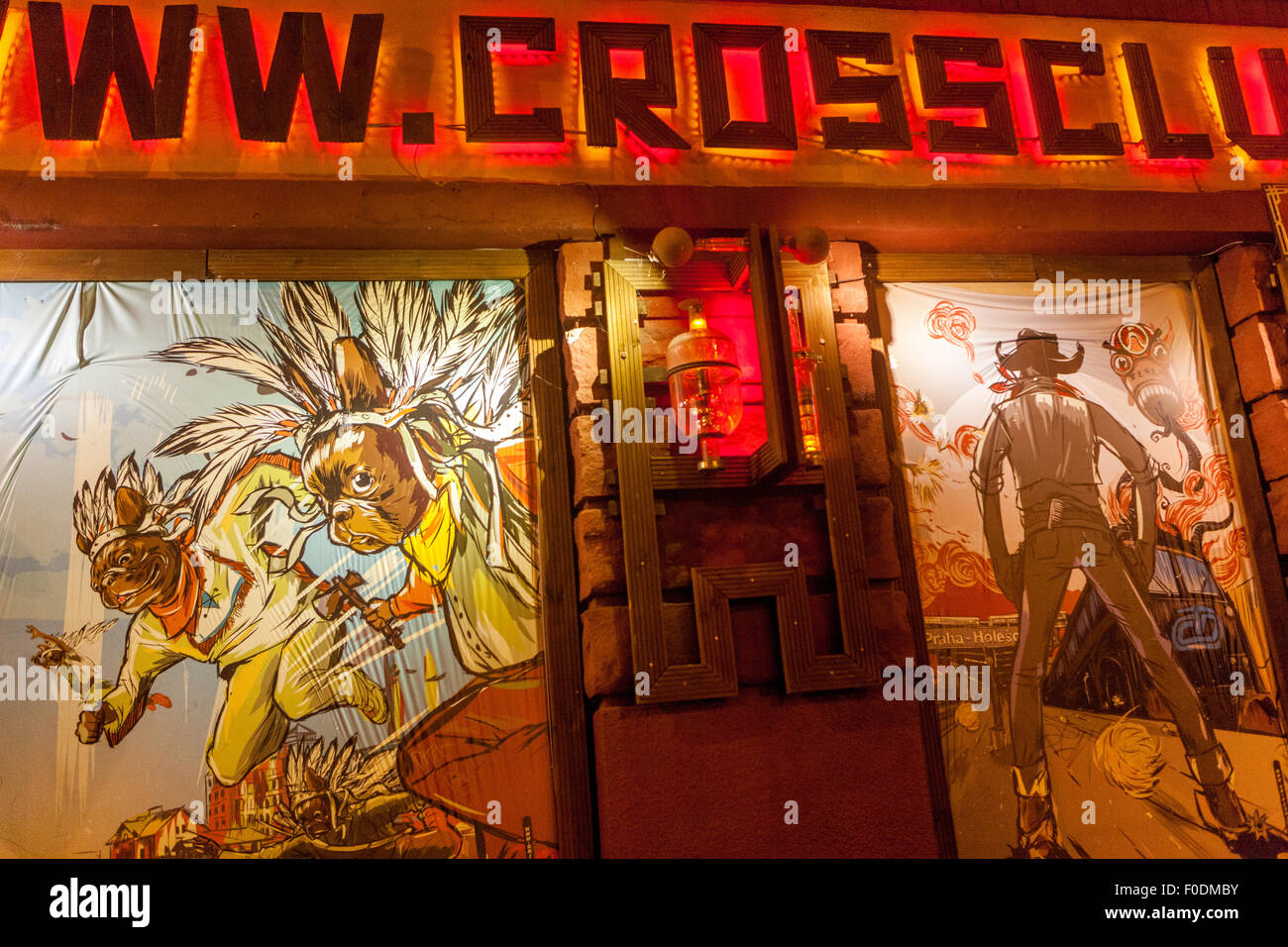 Cross Club, favorite music club, art on wall, Nightlife, Prague ...