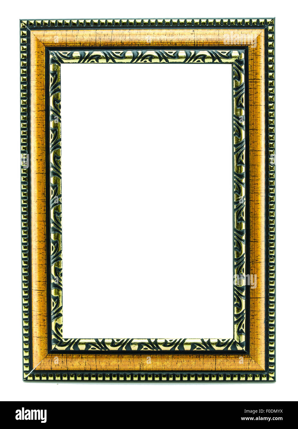 Simple golden frame isolated on hi-res stock photography and images - Alamy