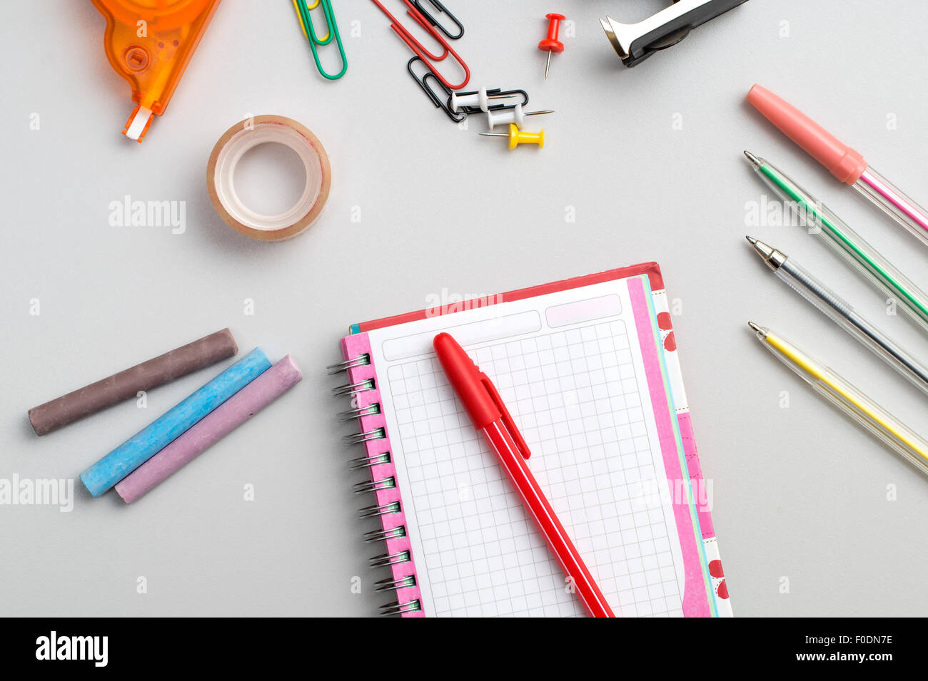 School materials hi-res stock photography and images - Alamy