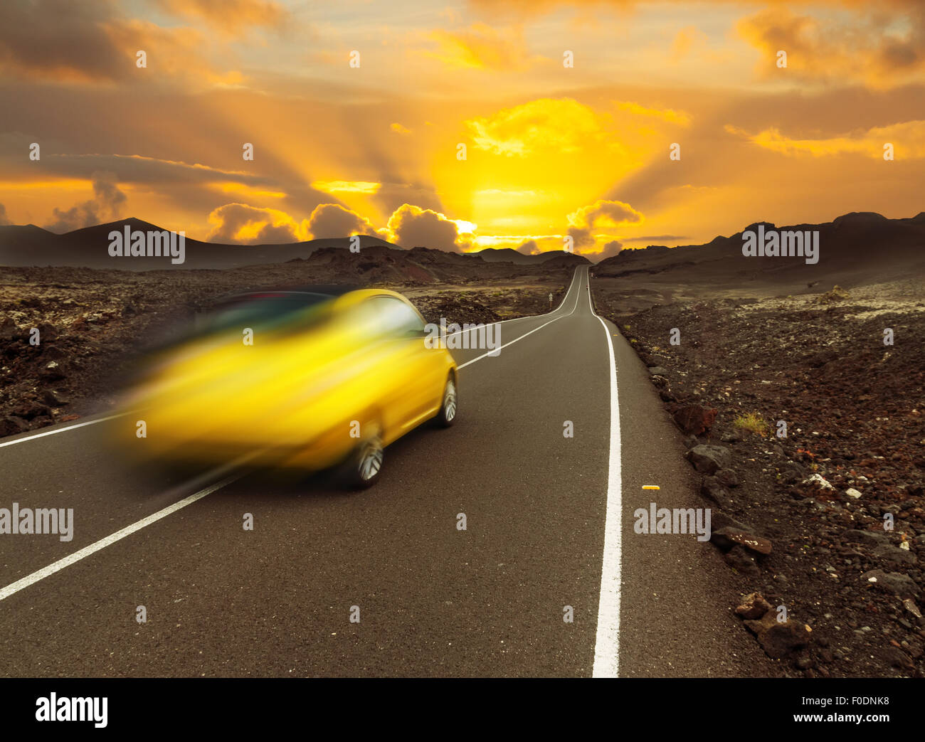 Car Sunset High Resolution Stock Photography and Images - Alamy