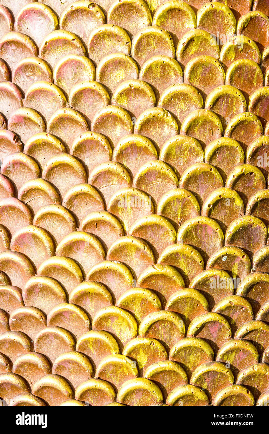Patterned gold in temple Thailand Stock Photo - Alamy
