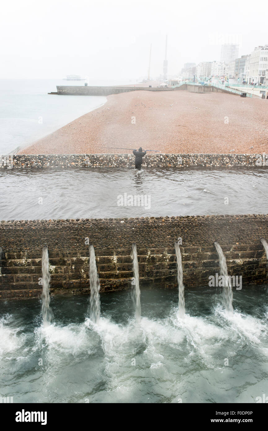 Brighton seafront floods hi-res stock photography and images - Alamy