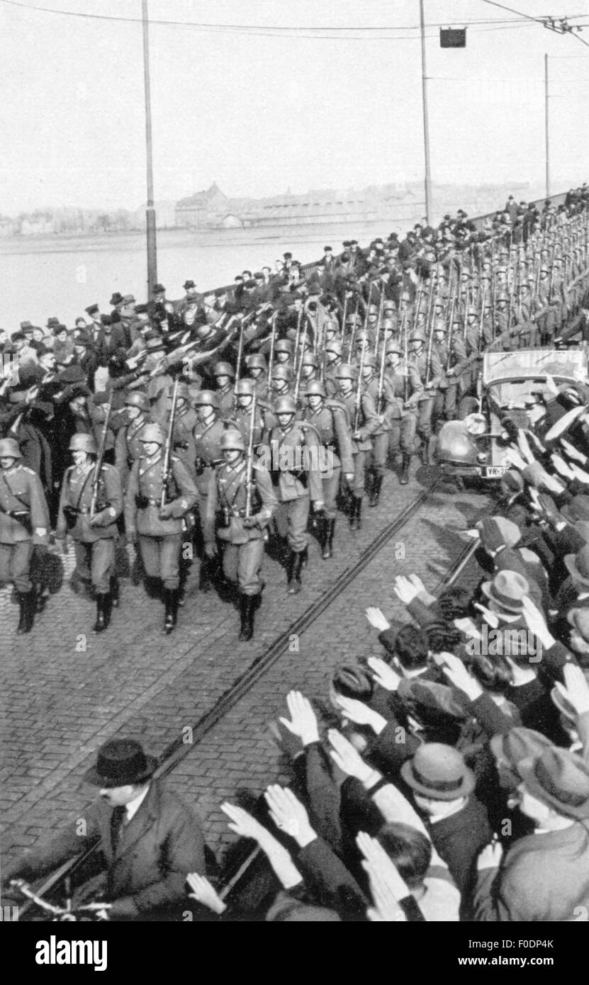 Occupation of the rhineland 1936 Black and White Stock Photos & Images ...