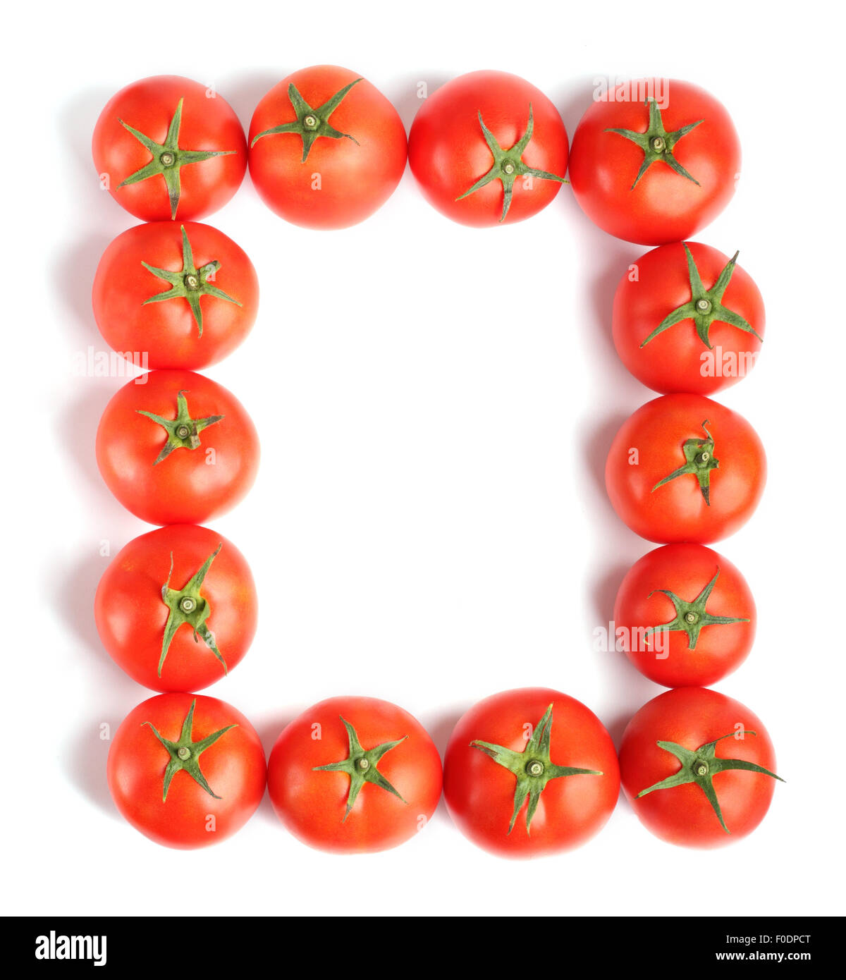 frame made of red tomatoes Stock Photo - Alamy