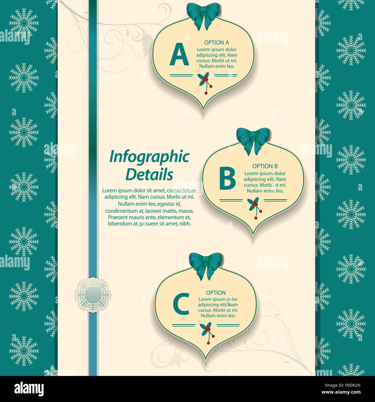 Infographic Christmas Card Template