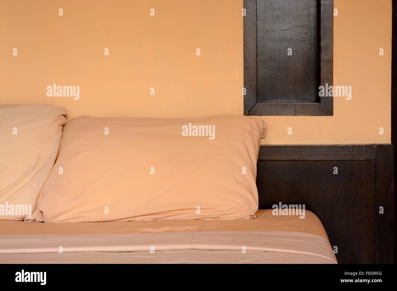 Interior of a bedroom with pillow Stock Photo - Alamy