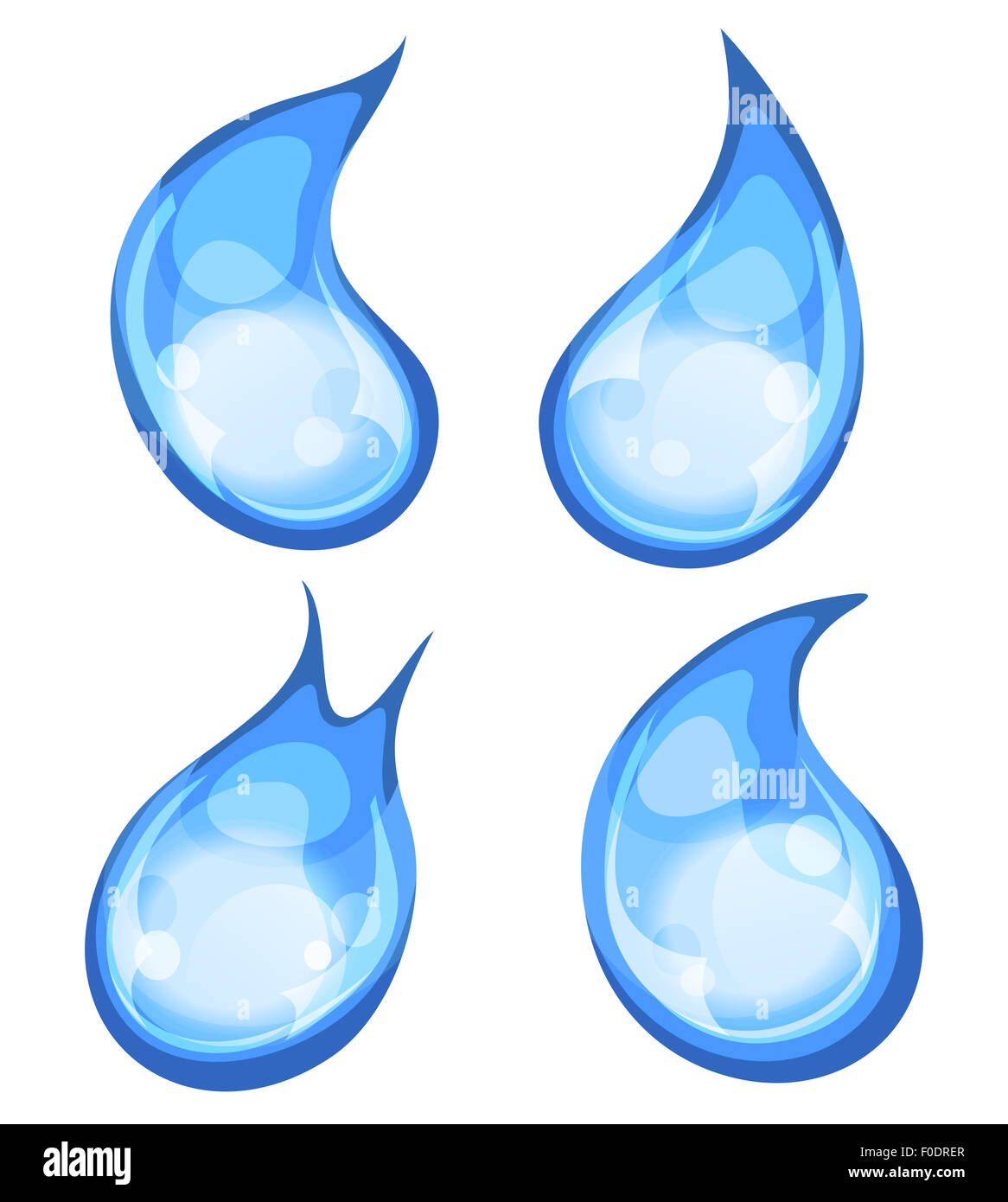 Cartoon water drop Cut Out Stock Images & Pictures - Alamy