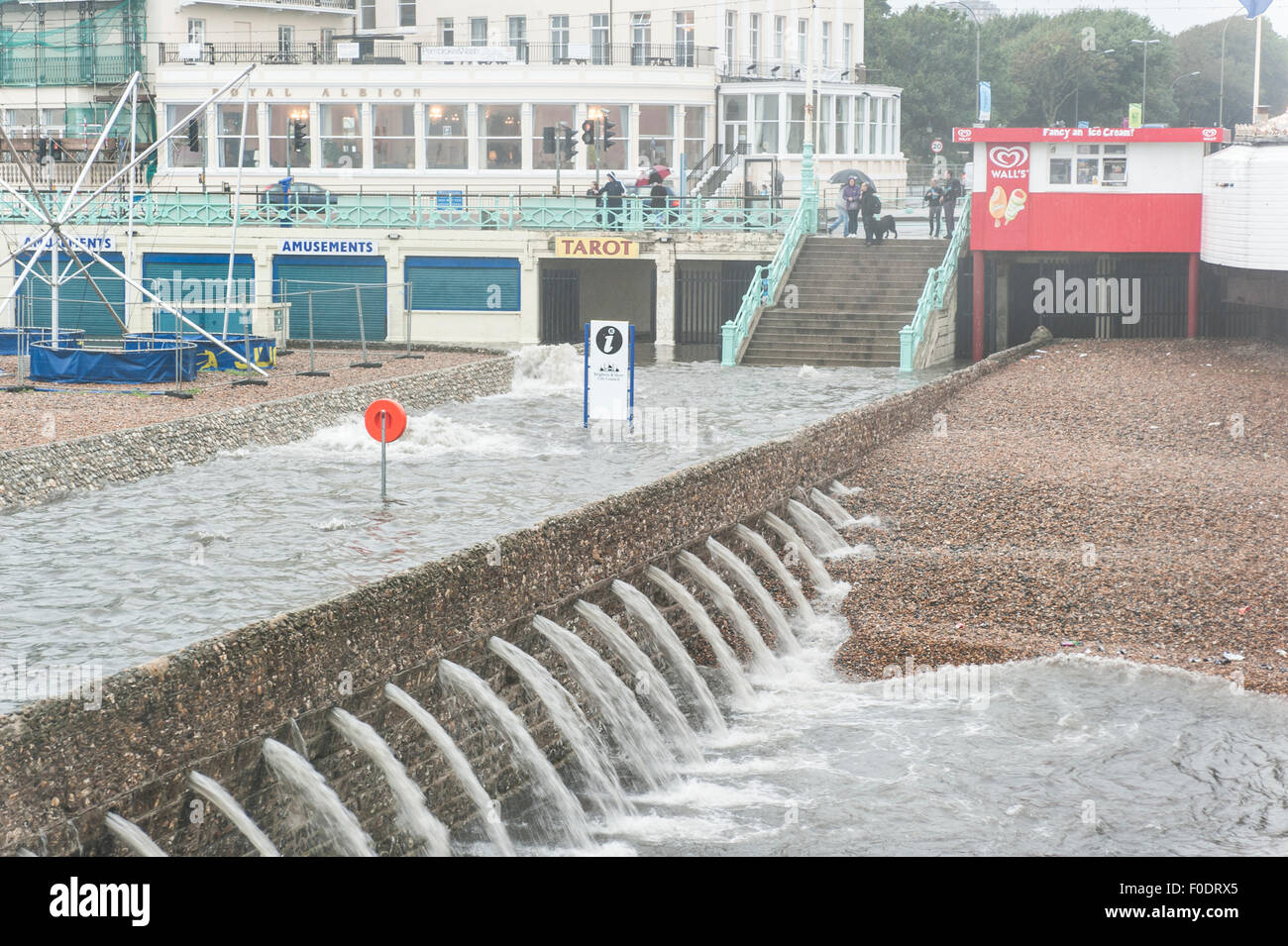 Brighton seafront floods hi-res stock photography and images - Alamy