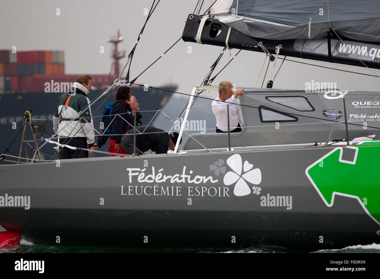 13.08.2015. Cowes, Isle of Wight, England. The single hull Imoca Groupe ...