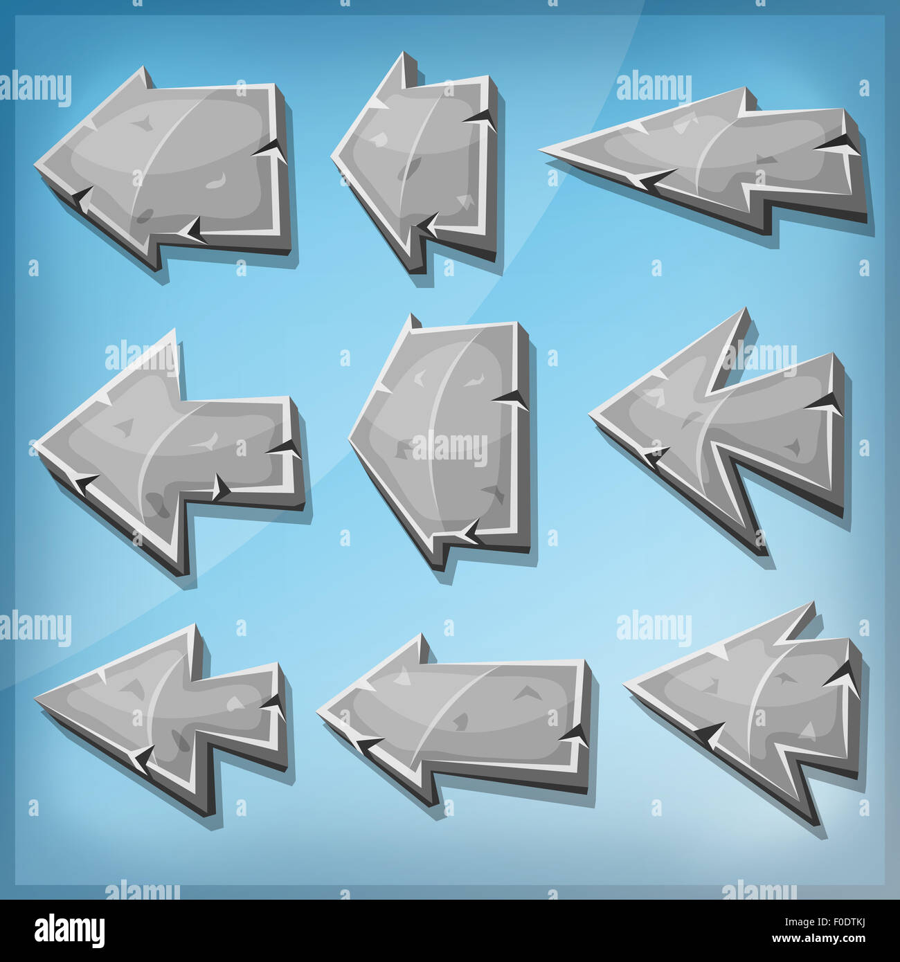 Arrows sign ui game hi-res stock photography and images - Alamy