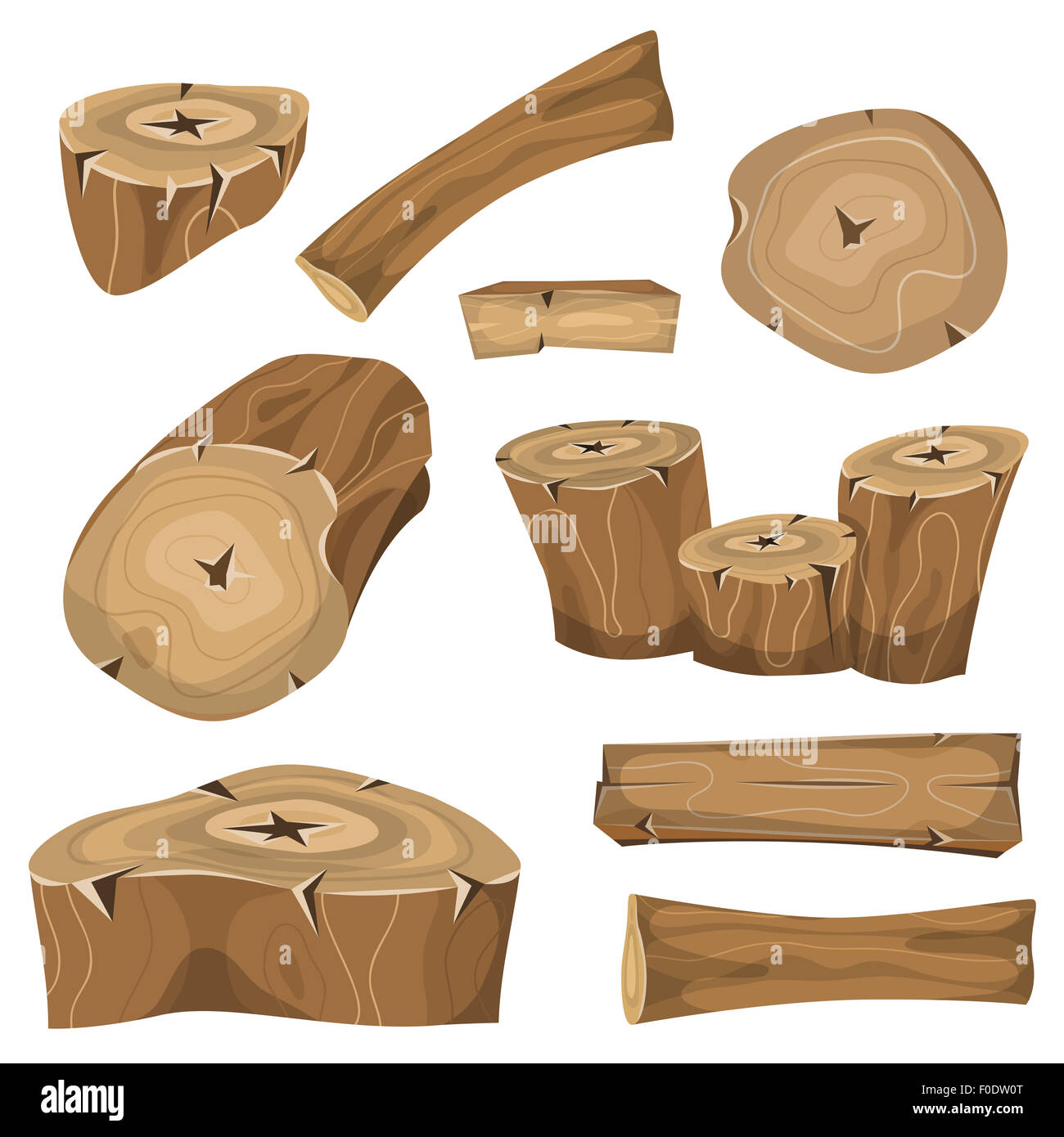 Cartoon log hi-res stock photography and images - Alamy