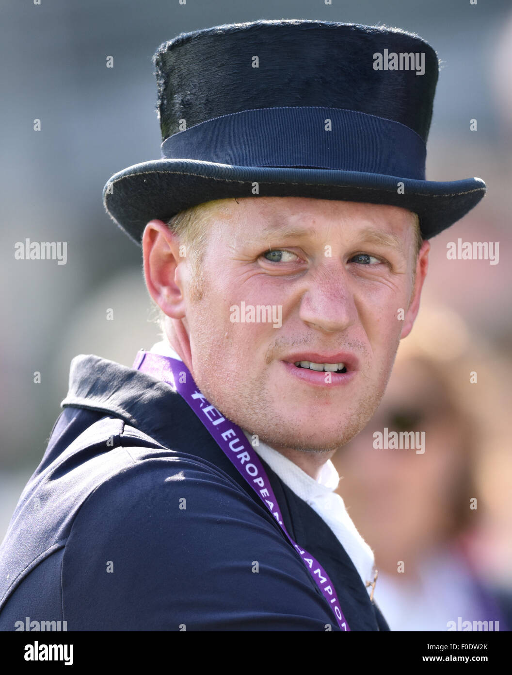 Matthias Alexander Rath of Germany reacts after his ride in the Grand ...