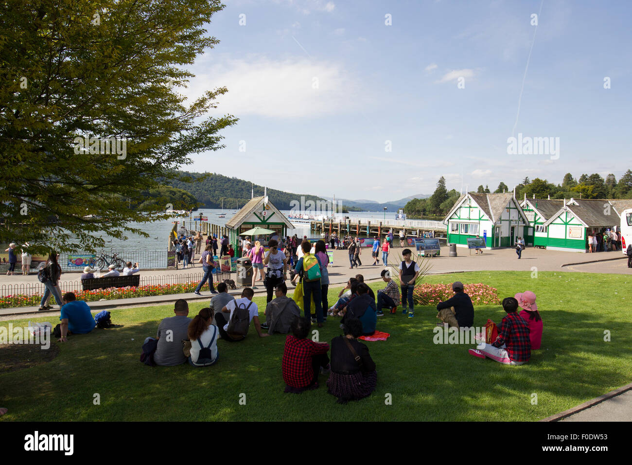 Bowness Bay on Lake Windermere, Cumbria, UK. 13th August, 2015. UK ...