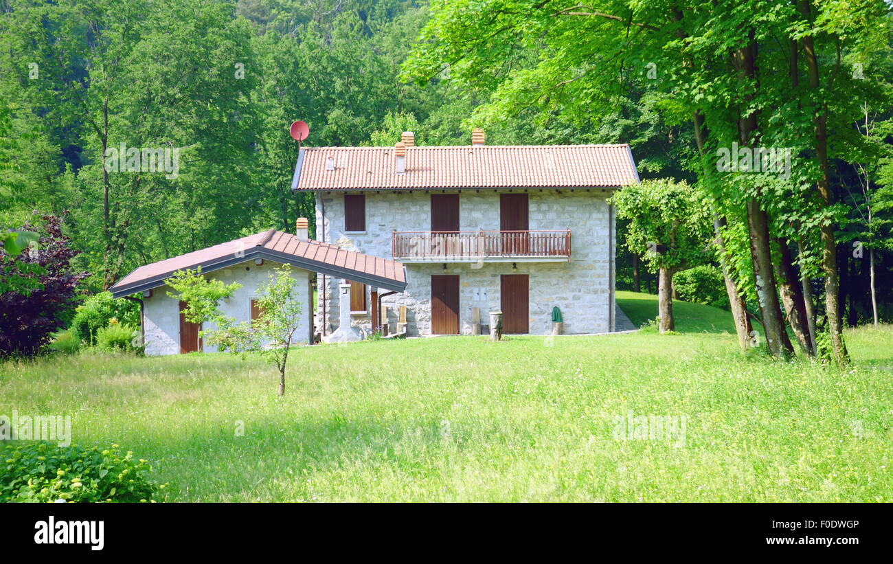 Country home in the mountainside above Lake Como, Italy Stock Photo - Alamy