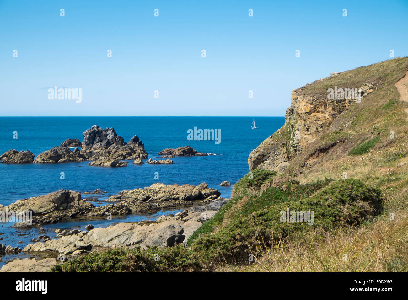 Around Lizard Point Cornwall England UK Old Lizard Head Stock Photo - Alamy