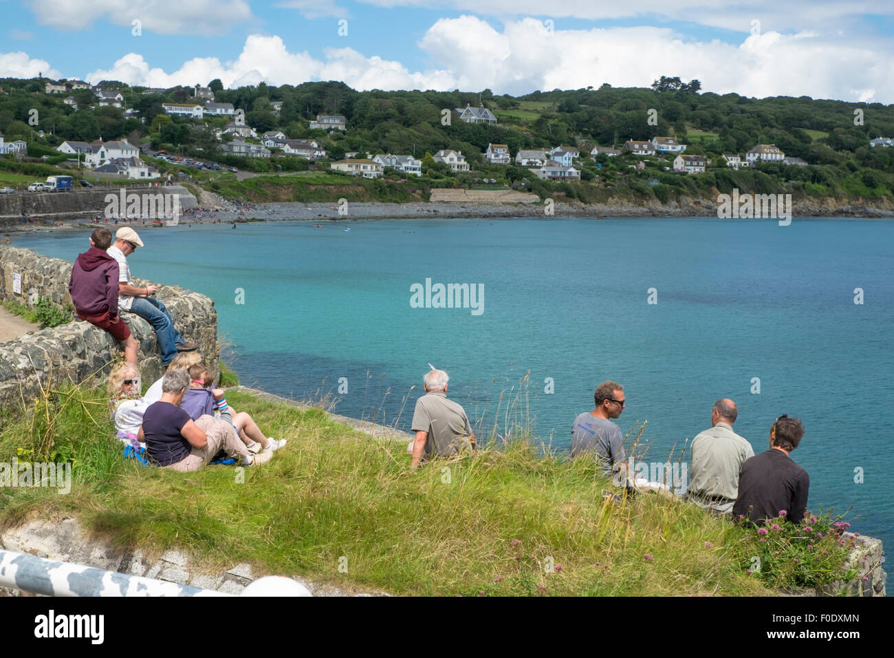 Coverack a fishing village on the Lizard Peninsula Cornwall England UK ...