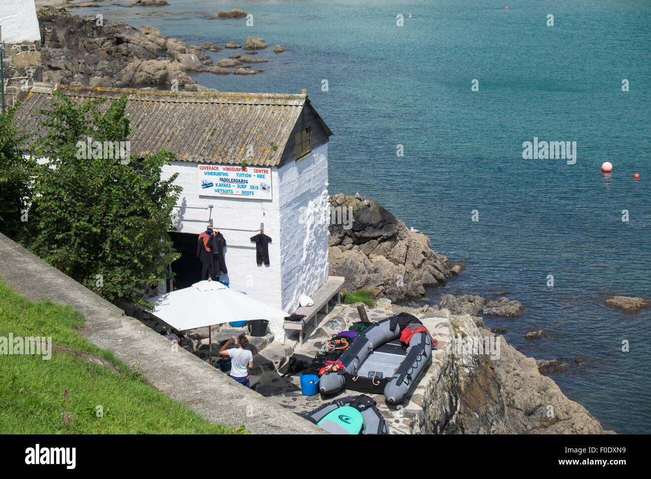 Coverack a fishing village on the Lizard Peninsula Cornwall England UK ...