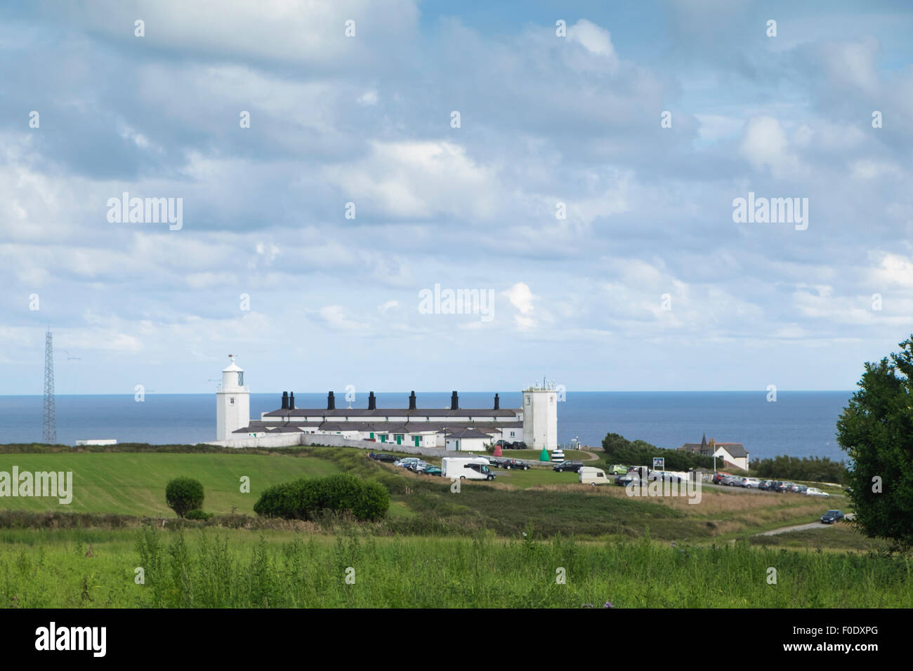 Lizard Village Cornwall England UK The Lizard Lighthouse Stock Photo ...