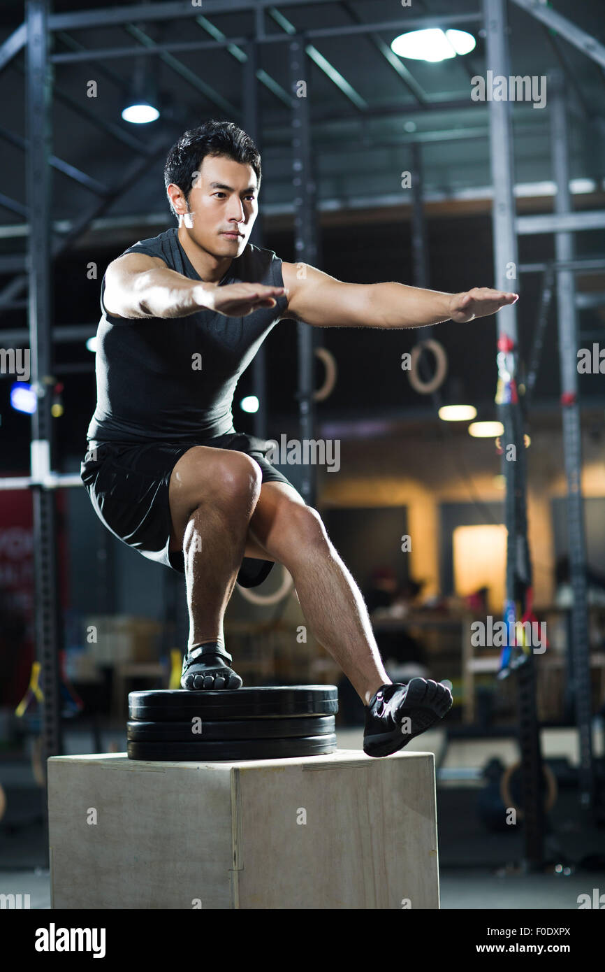 Box training man standing on hi-res stock photography and images - Alamy