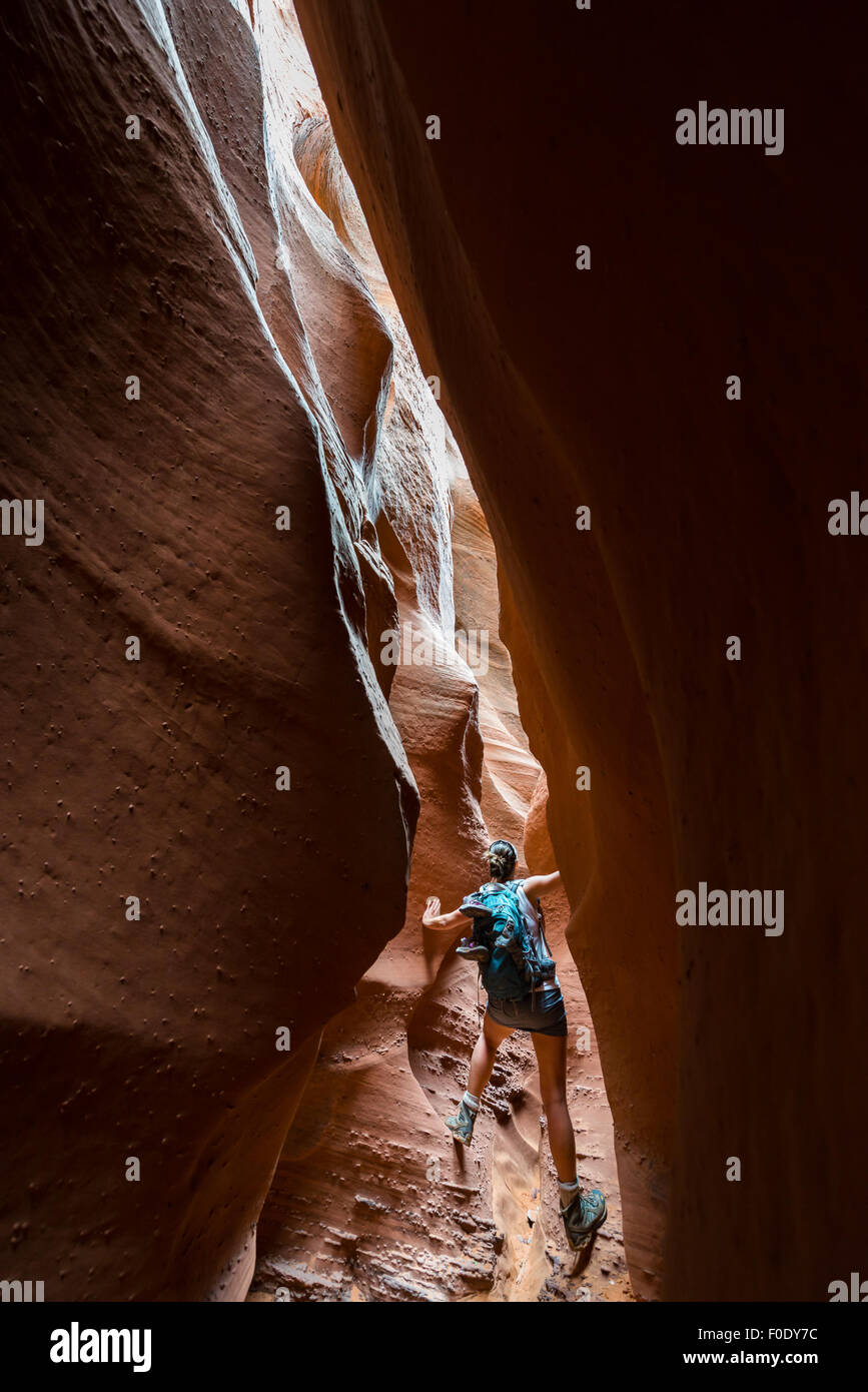 Spooky Gulch Short Canyon Grand Staircase-Escalante Stock Photo - Alamy