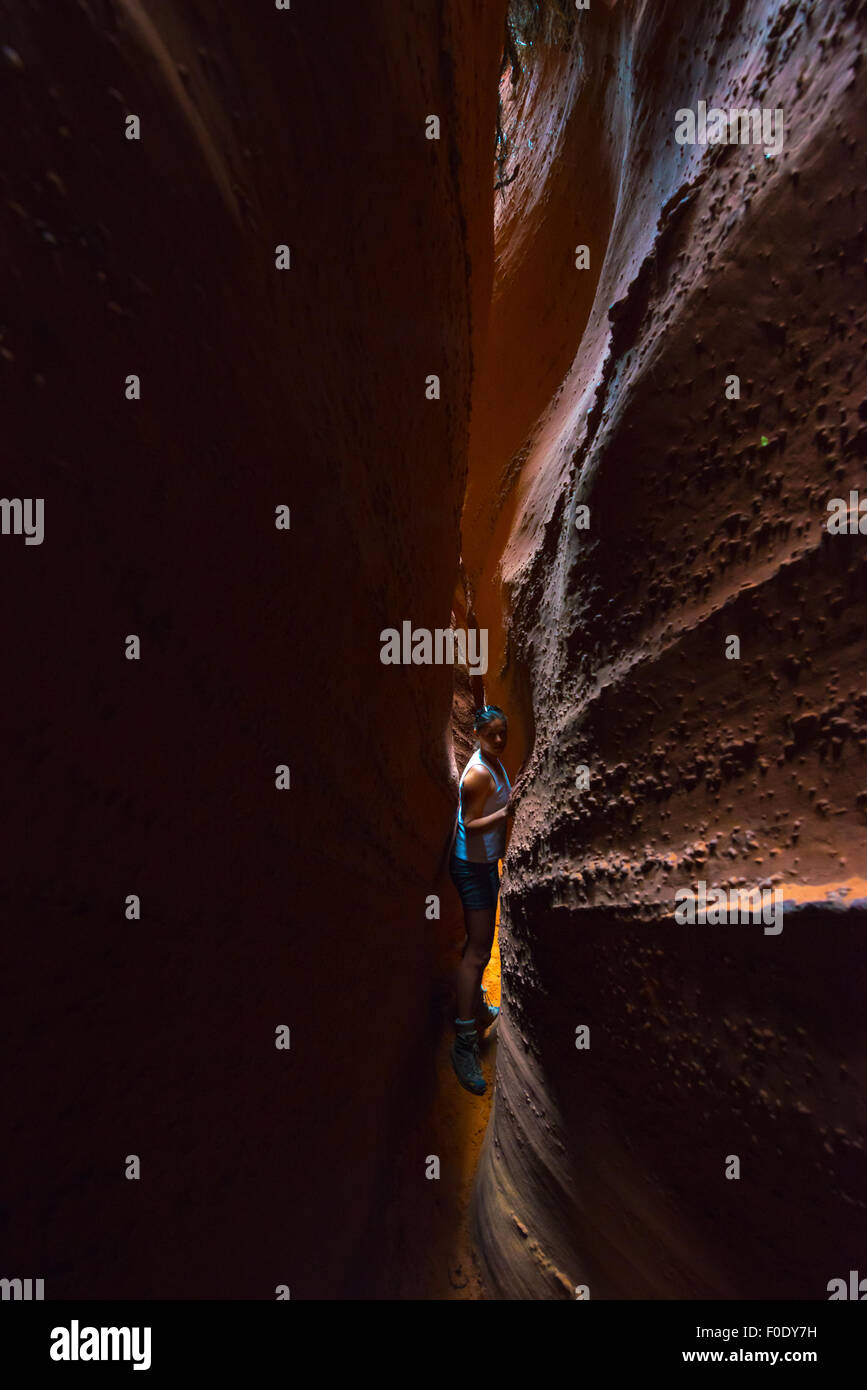 Spooky Gulch Short Canyon Grand Staircase-Escalante Stock Photo - Alamy