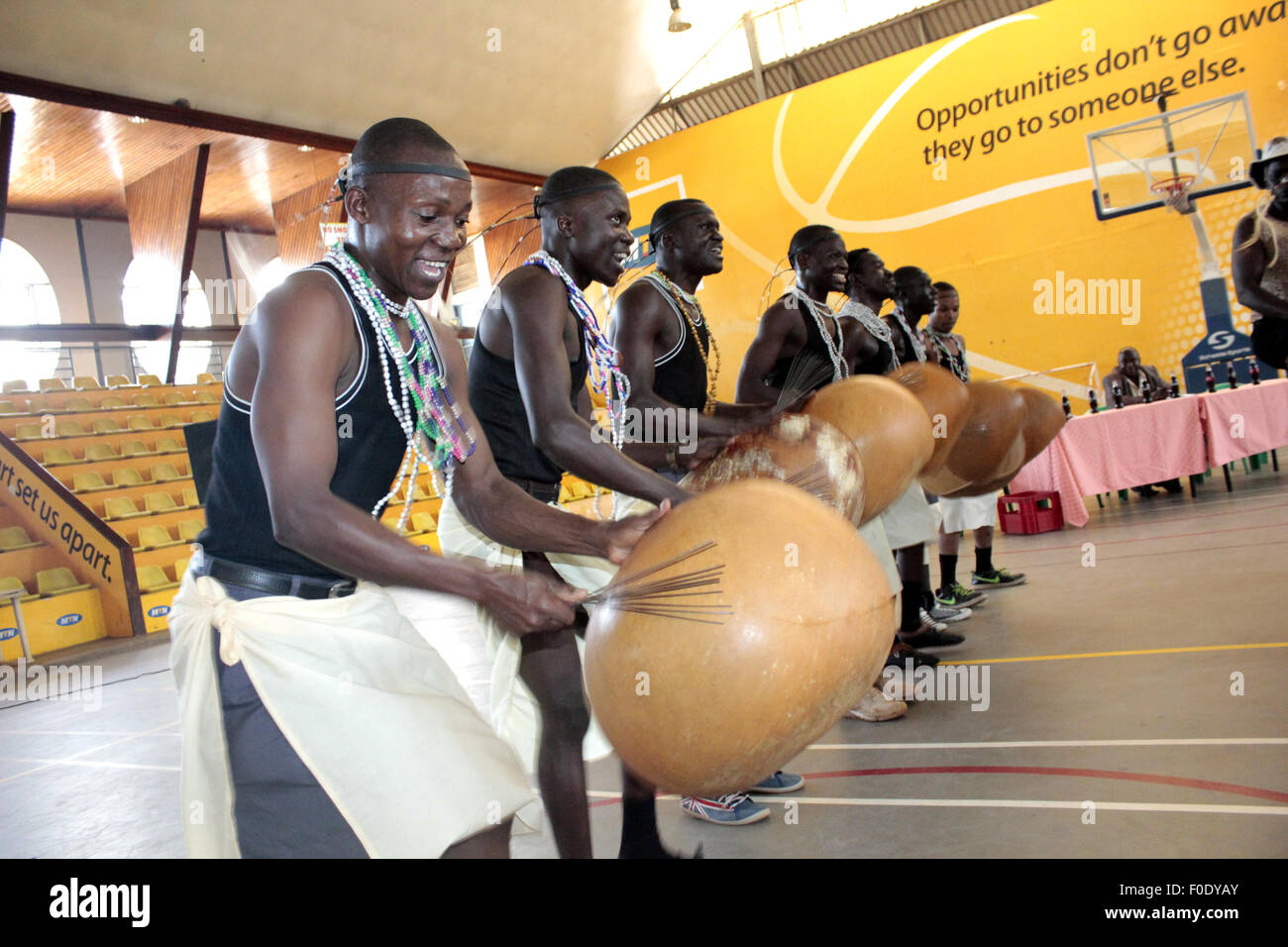 Kampala, Uganda. 13th August, 2015. Ugandan traditional dancers ...
