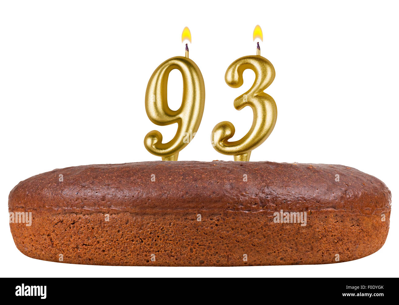 birthday cake candles number 93 isolated Stock Photo - Alamy
