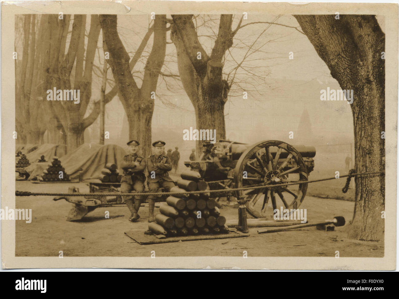 A 6-inch howitzer on display in Hofzarlan, Bonn, represents a piece of ...