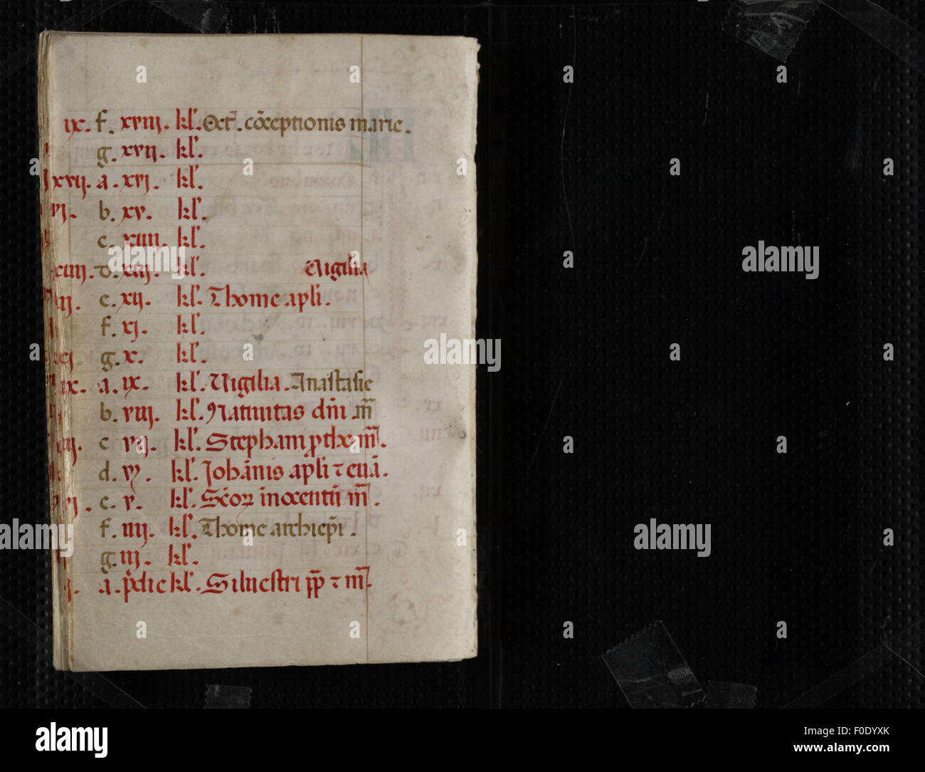 Manuscript contains liturgical prayers hi-res stock photography and ...