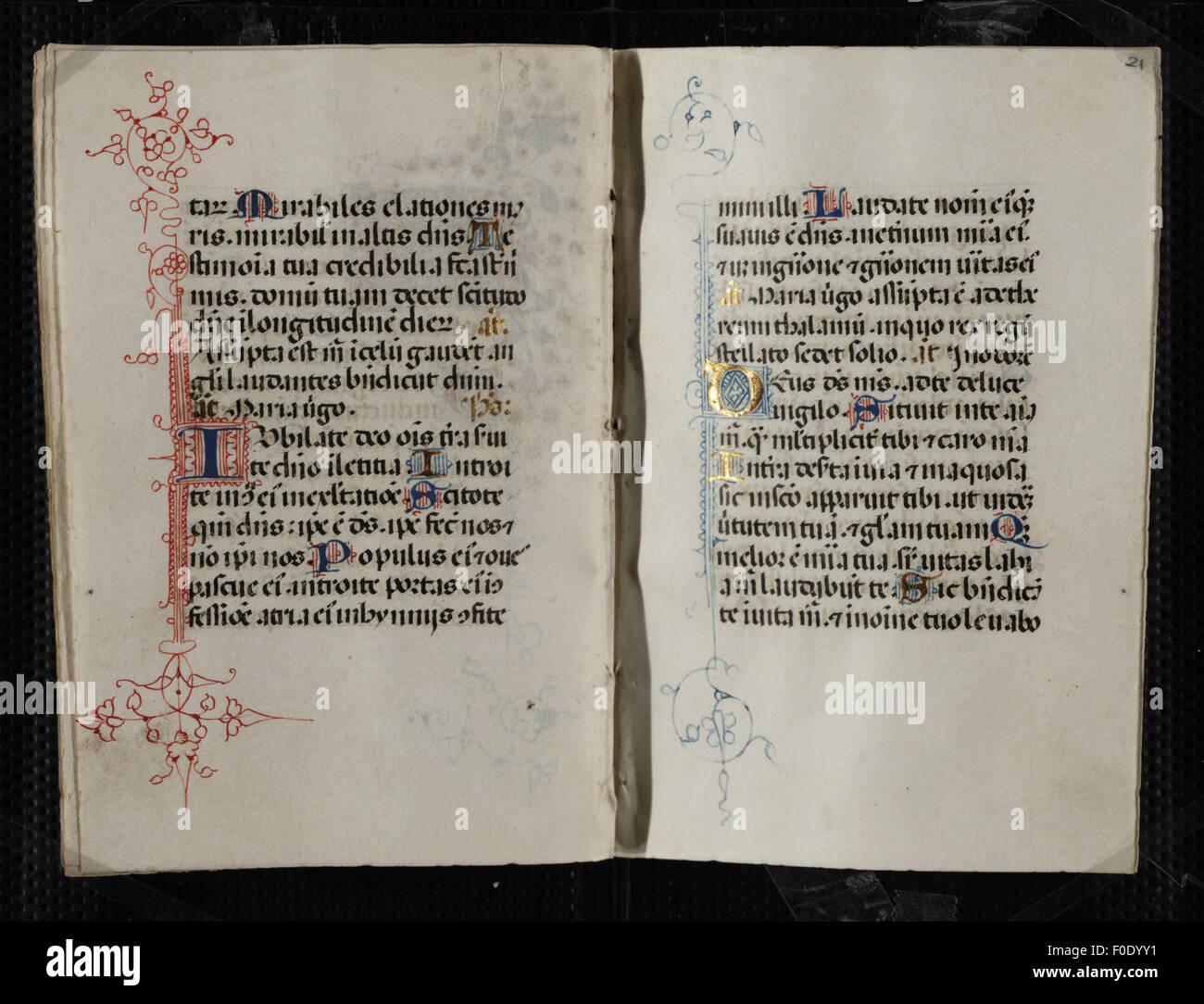 The Codex Pollick, a medieval Book of Hours, is known for its ...