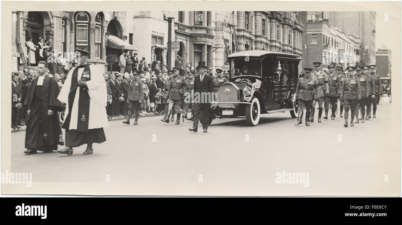 The funeral of Brigadier General Dodds, held in Montreal on August 24 ...