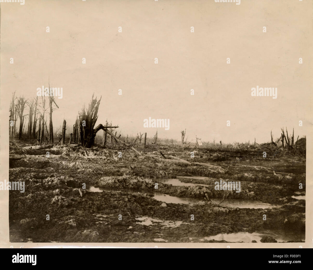 A general view of the Passchendaele area in Belgium, which was the site ...