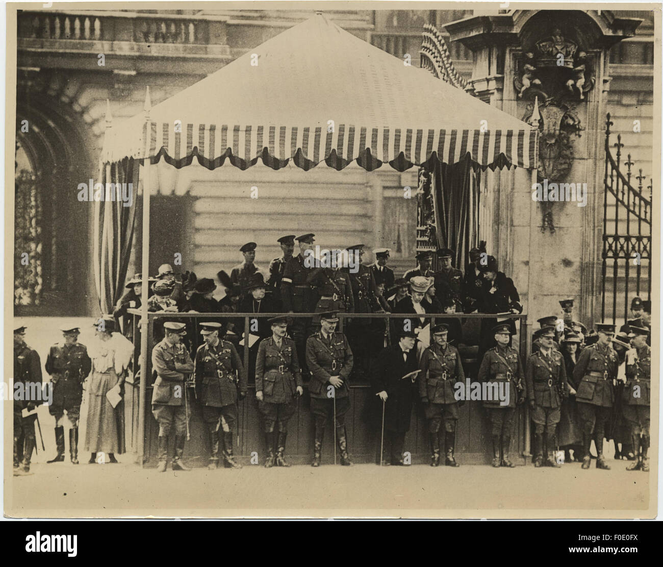 This photograph shows the King (likely referring to a British monarch ...