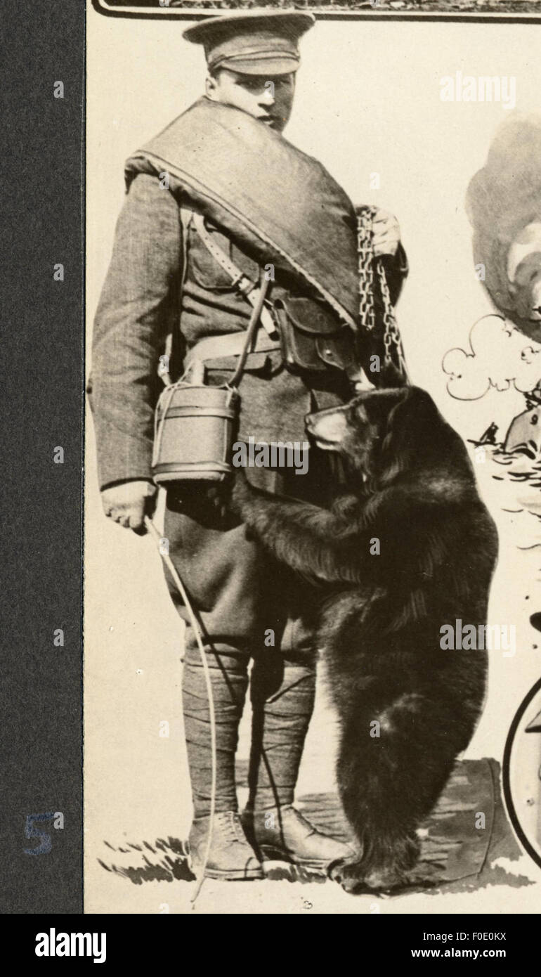 Gordon Ferris, a notable figure from Winnipeg, is pictured with a bear ...