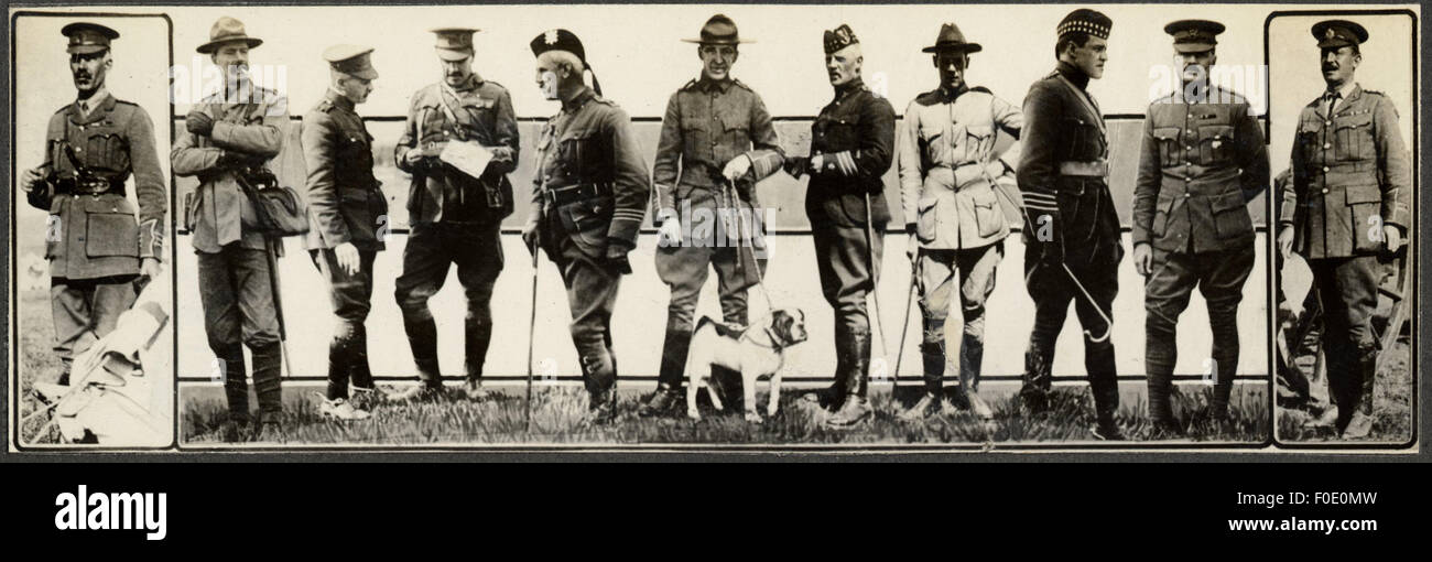 This image features officers from the Royal Canadian Horse Artillery ...