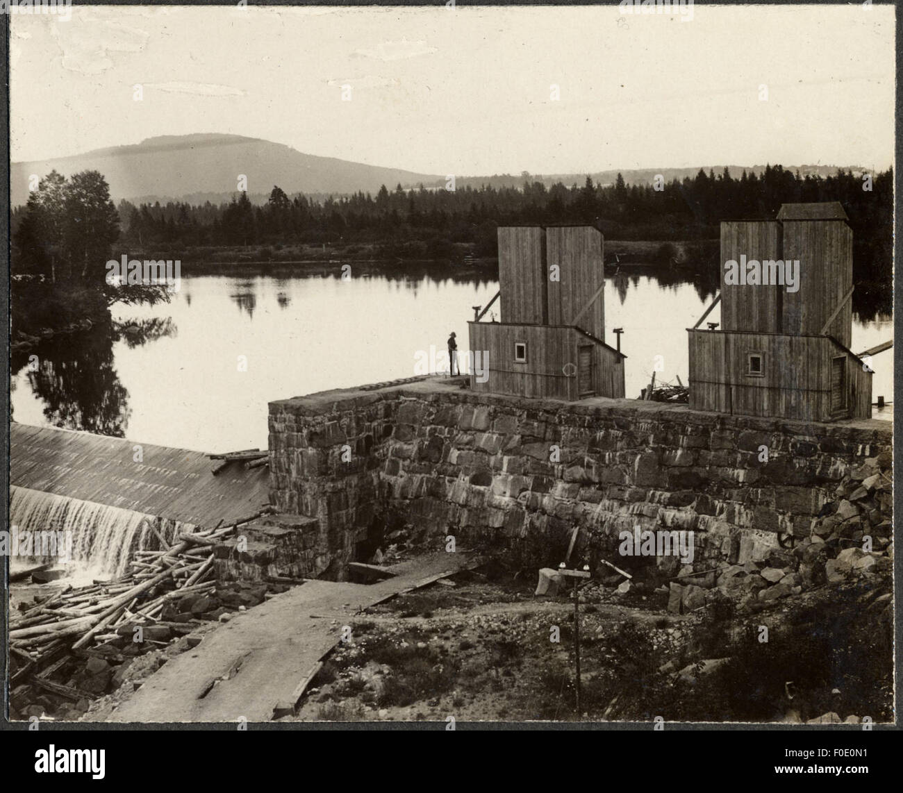 The structure may serve as a pumping station for water supply to a ...