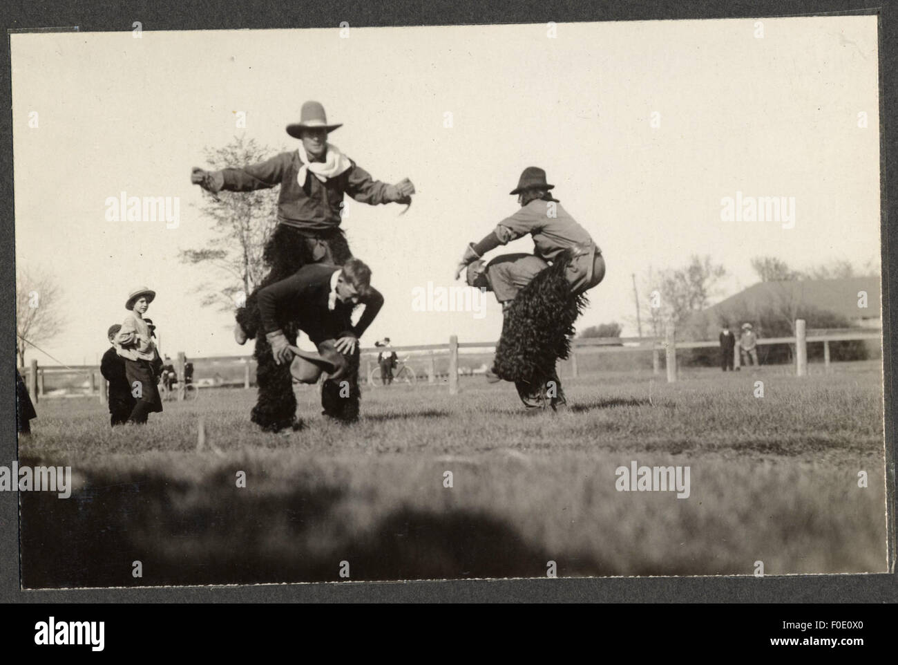 A group of soldiers from Western Canada are portrayed as cowboys ...