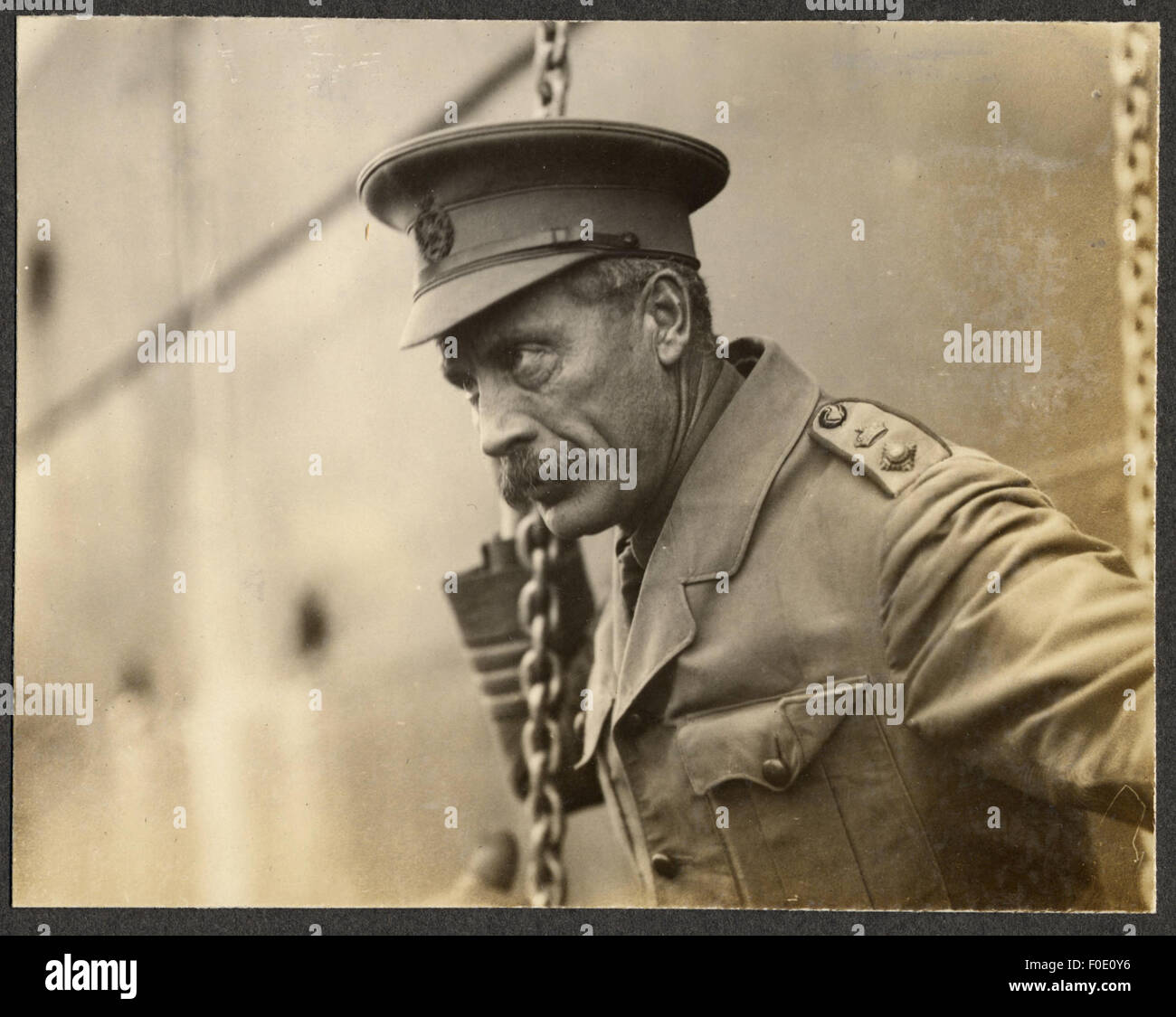 The photograph shows an unidentified Lieutenant Colonel in full ...