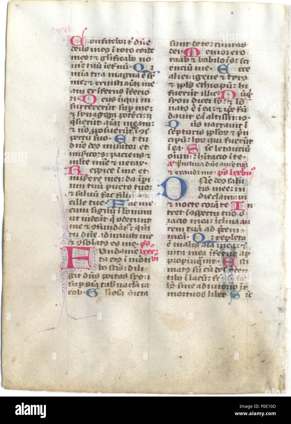 This fragment of a missal is a part of an ancient religious text ...
