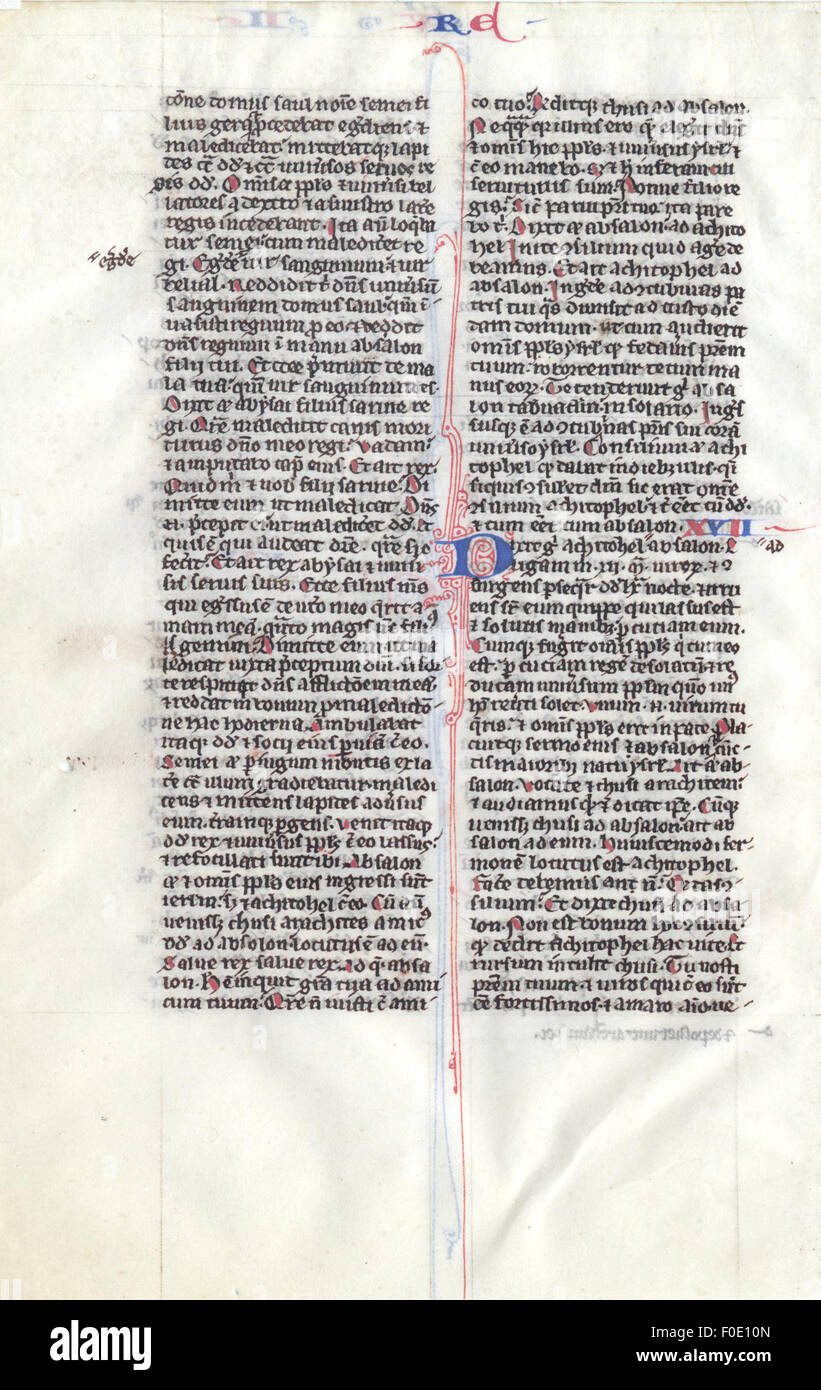 This fragment from a medieval Bible features intricately designed ...