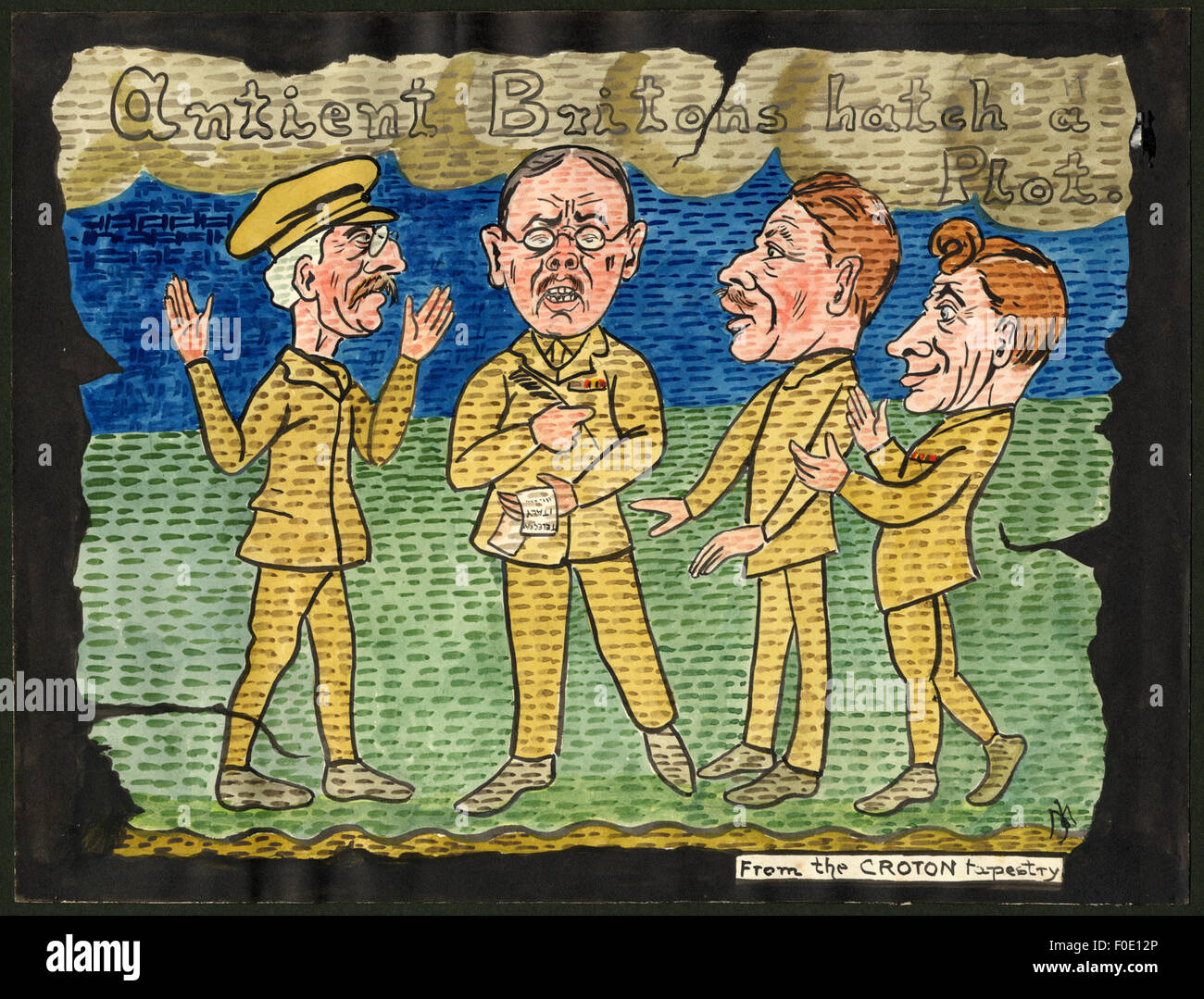 The 'Croton Tapestry' depicts an ancient plot hatched by the Britons ...