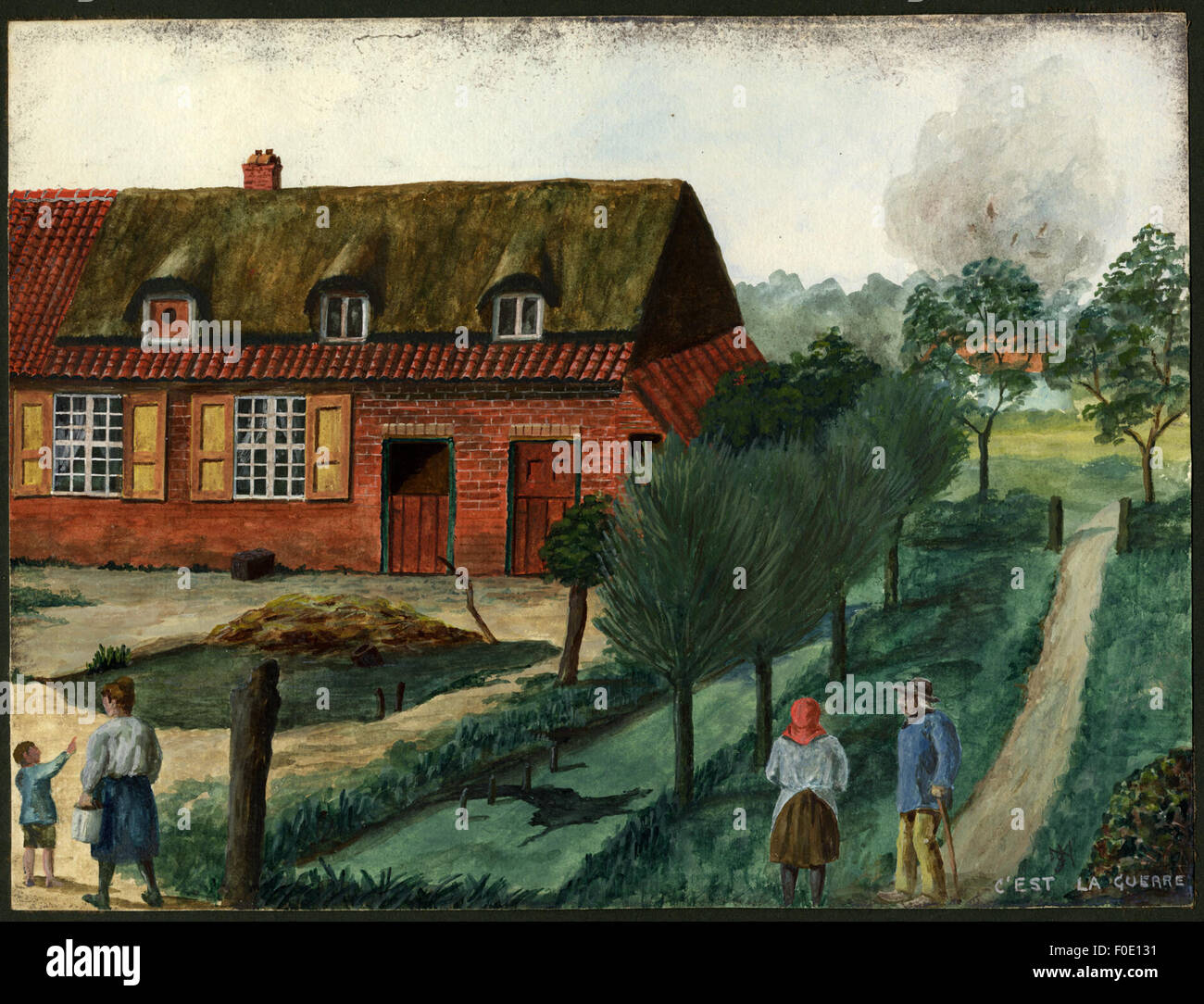 A portrayal of the impact of war, often used to reflect the harsh ...