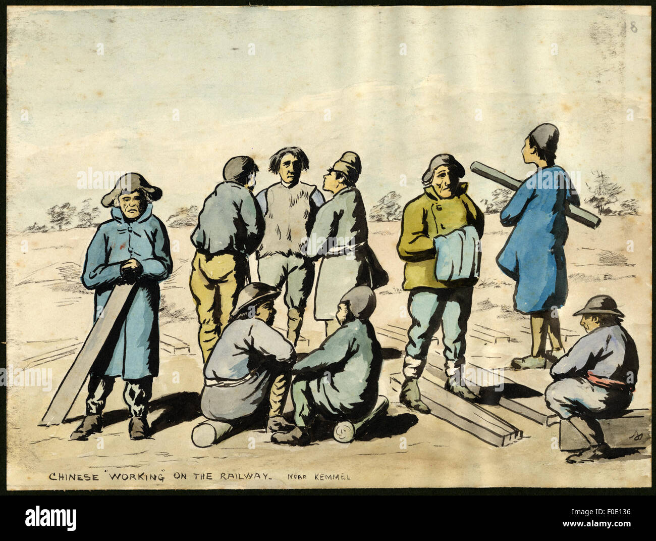 Chinese railroad laborers hi-res stock photography and images - Alamy