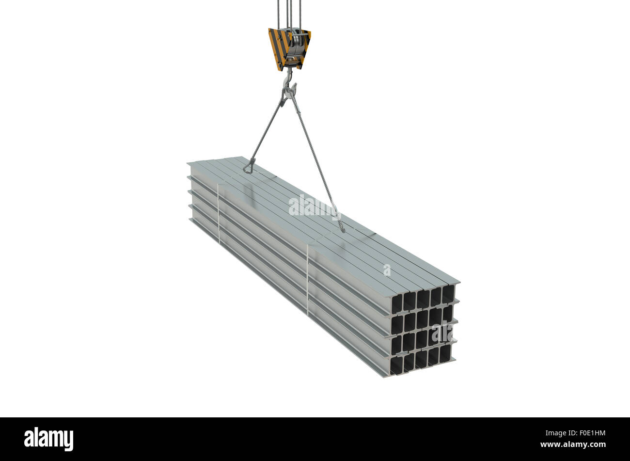 Construction concept metal beam Cut Out Stock Images & Pictures - Alamy