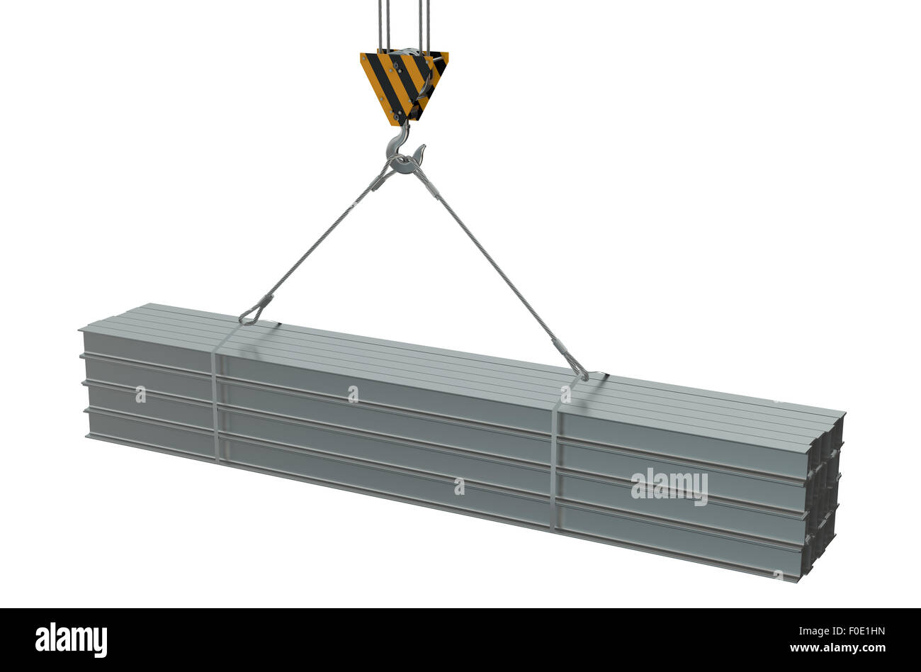 Construction concept metal beam Cut Out Stock Images & Pictures - Alamy