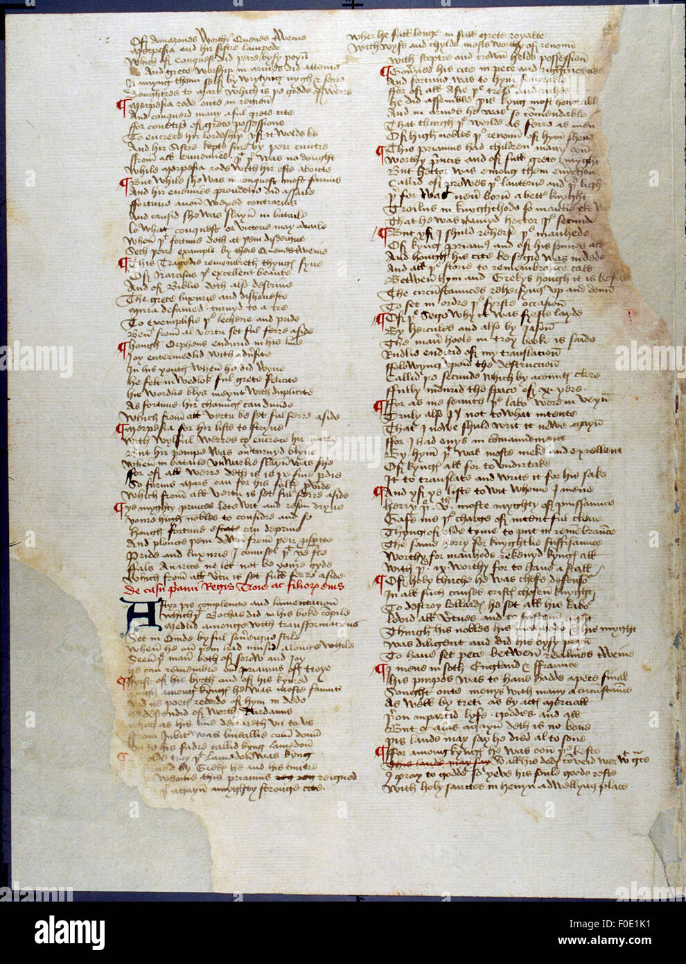 The Fall of Princes refers to the historical event in which prominent ...