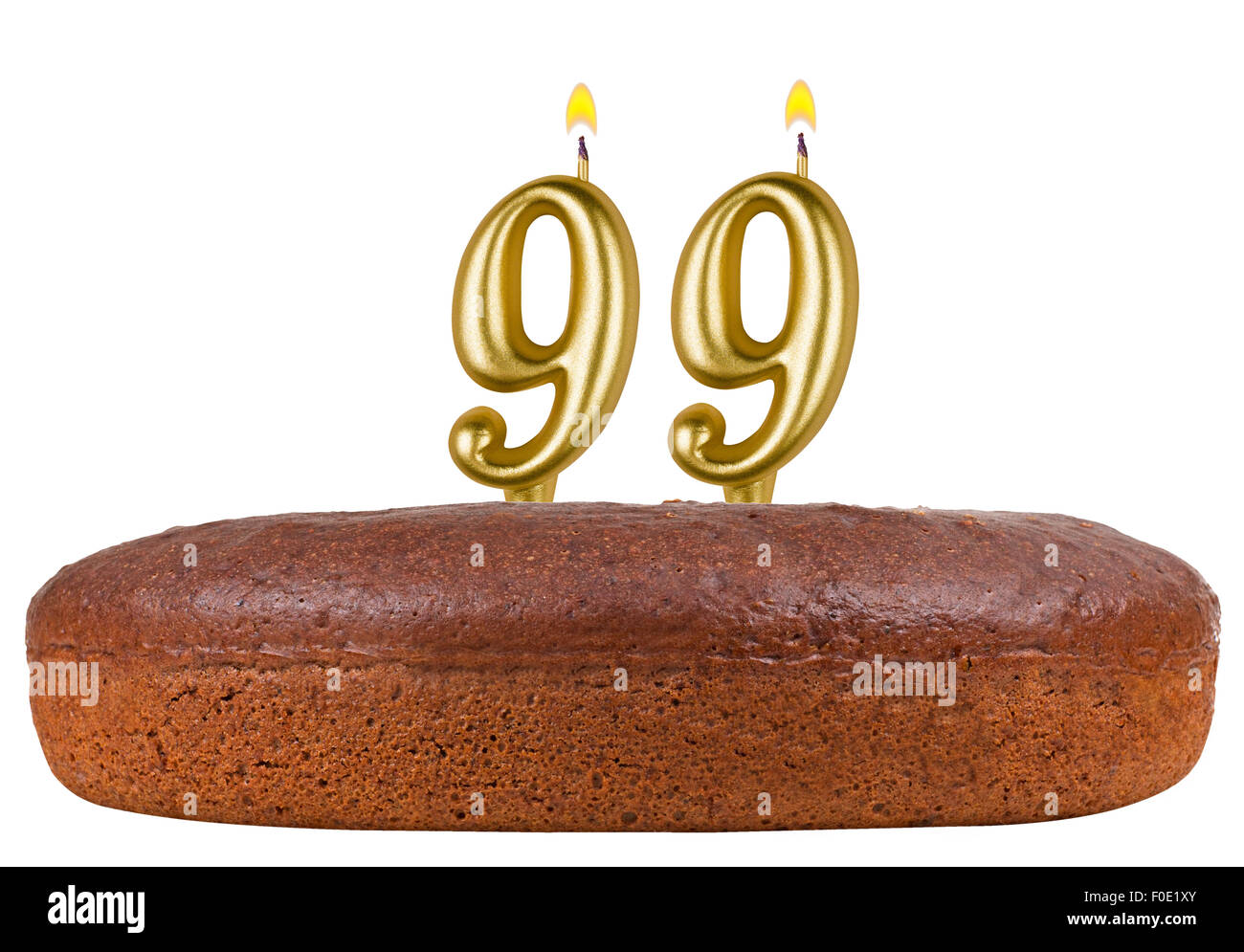 birthday cake candles number 99 isolated Stock Photo - Alamy