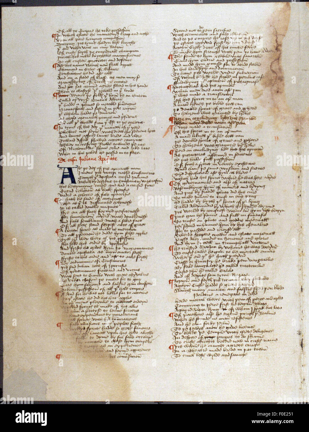 The Fall of Princes marks the decline of powerful noble families in ...