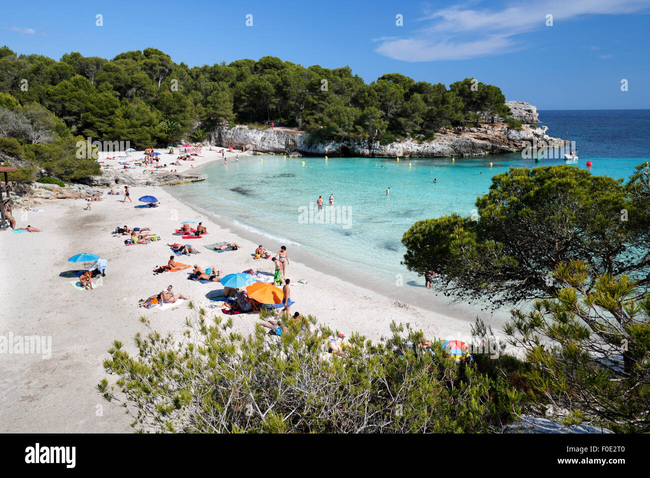 White sandy beaches of menorca hi-res stock photography and images - Alamy